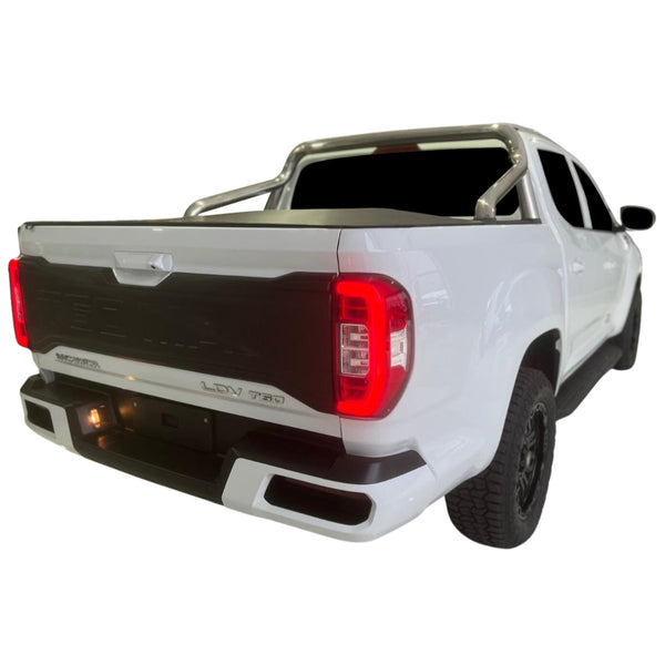 Clip On Ute Tonneau Cover to fit LDV T60 Dual Cab with Factory Chrome ...